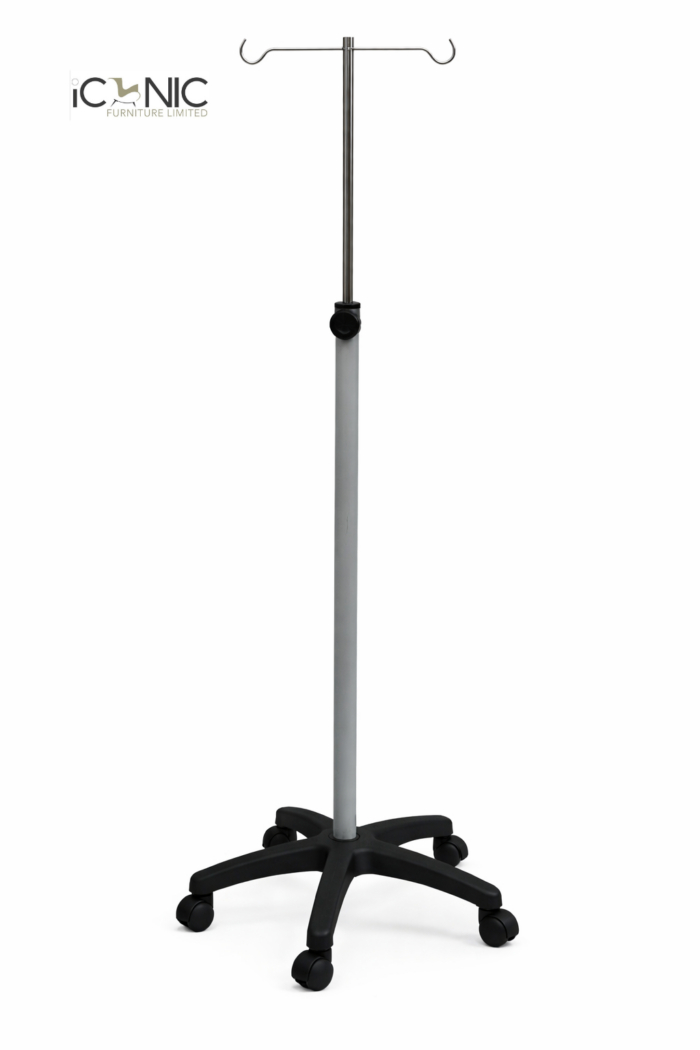 Adjustable Saline Stand for Medical Use – Iconic Furniture